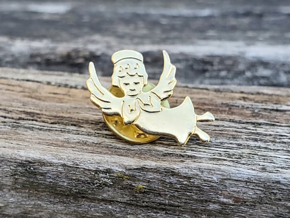 Vintage Angel Pin. Gift for Dad Mom Groom Bride Groomsmen - Etsy