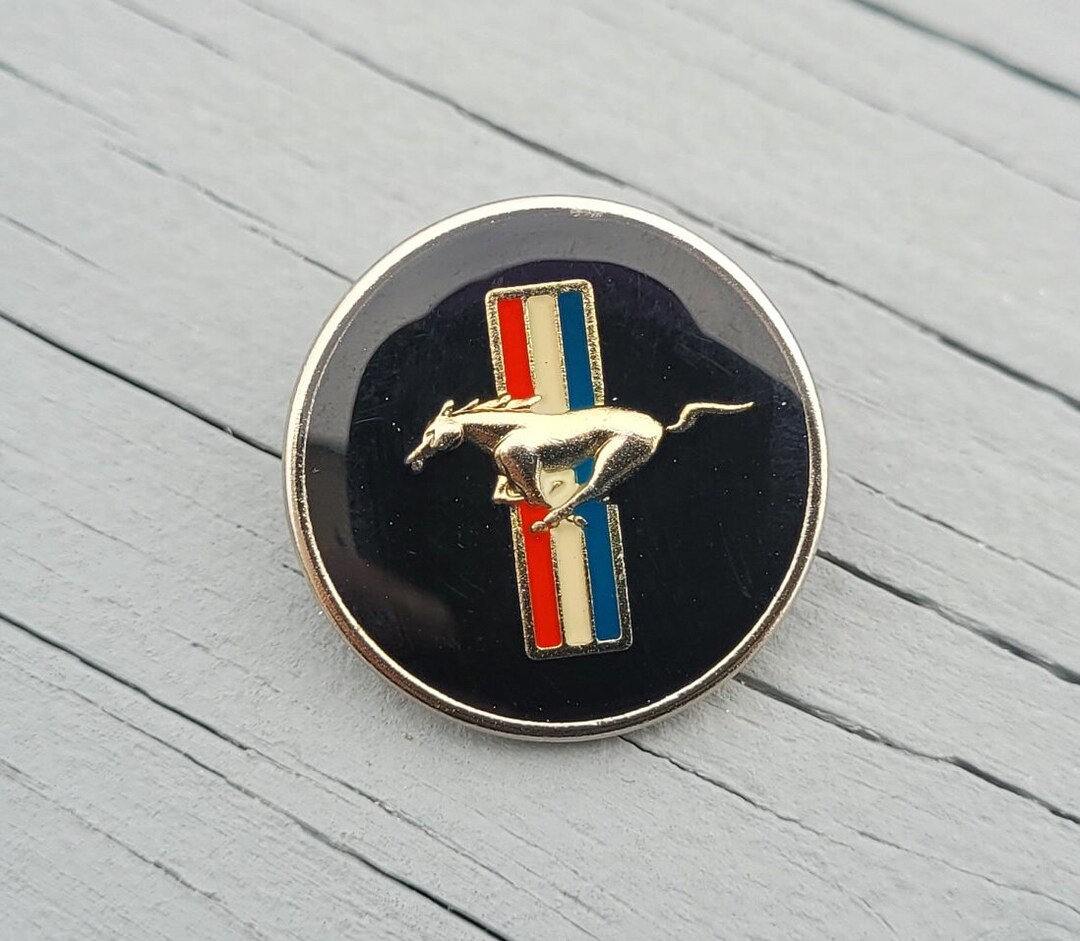 Vintage Ford Mustang Pin. 50 Year Anniversary. Car, Automobile. Gift ...