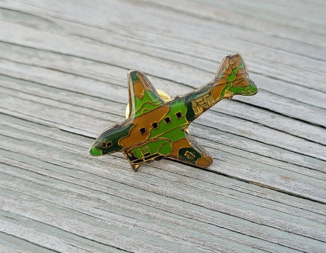 Vintage Military Airplane Pin. Gift Dad, Anniversary, Birthday ...