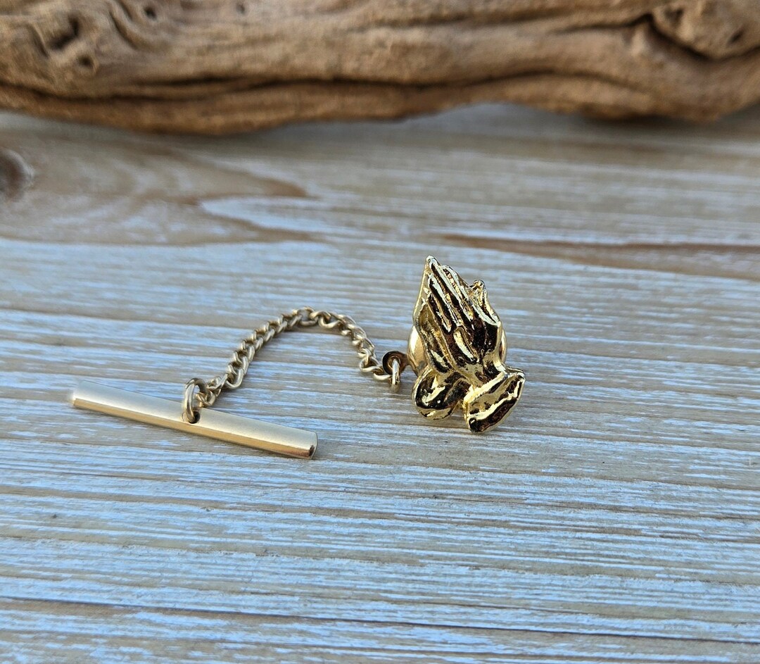 Vintage Praying Hands Tie Tack. Gifts for Dad, Gifts for Him ...