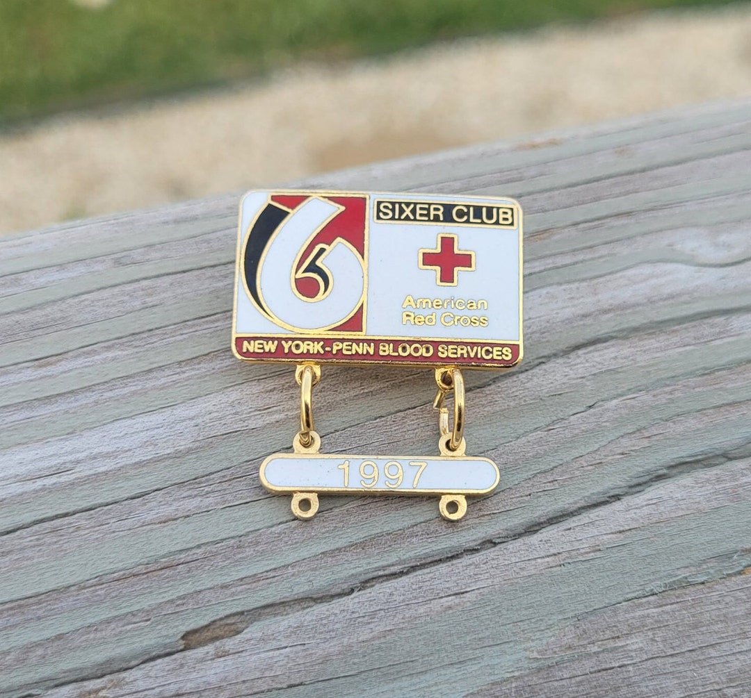 Vintage Blood Donor Pin. Sixer Pin, 1997. Unique Collectable. New York ...