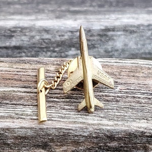 Vintage Jet Tie Tack. Gift for Groomsmen, Groom, Dad, Pilot Gift ...