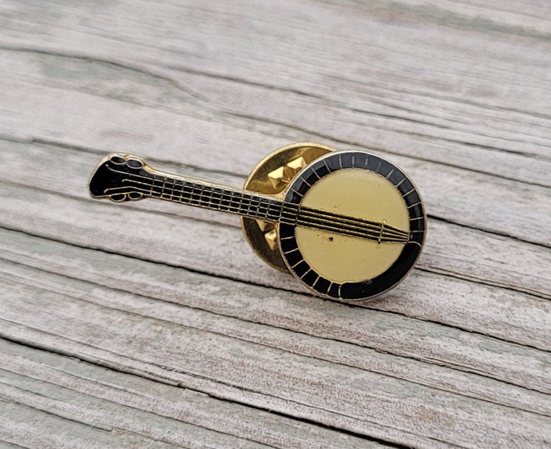 Vintage Banjo Pin. Anniversary, Gift for Dad, Mom, Birthday Gift ...