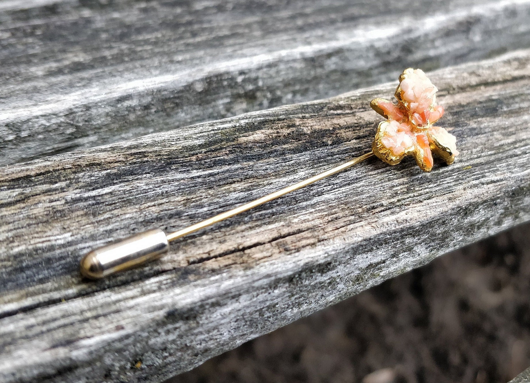 Vintage Orchid Pin. Anniversary Mom Birthday Straight Pin. - Etsy