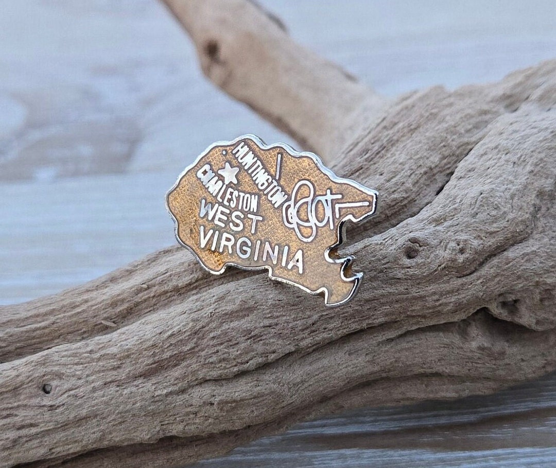 Vintage West Virginia Pin. Gift for Dad, Mom, Anniversary, Christmas ...