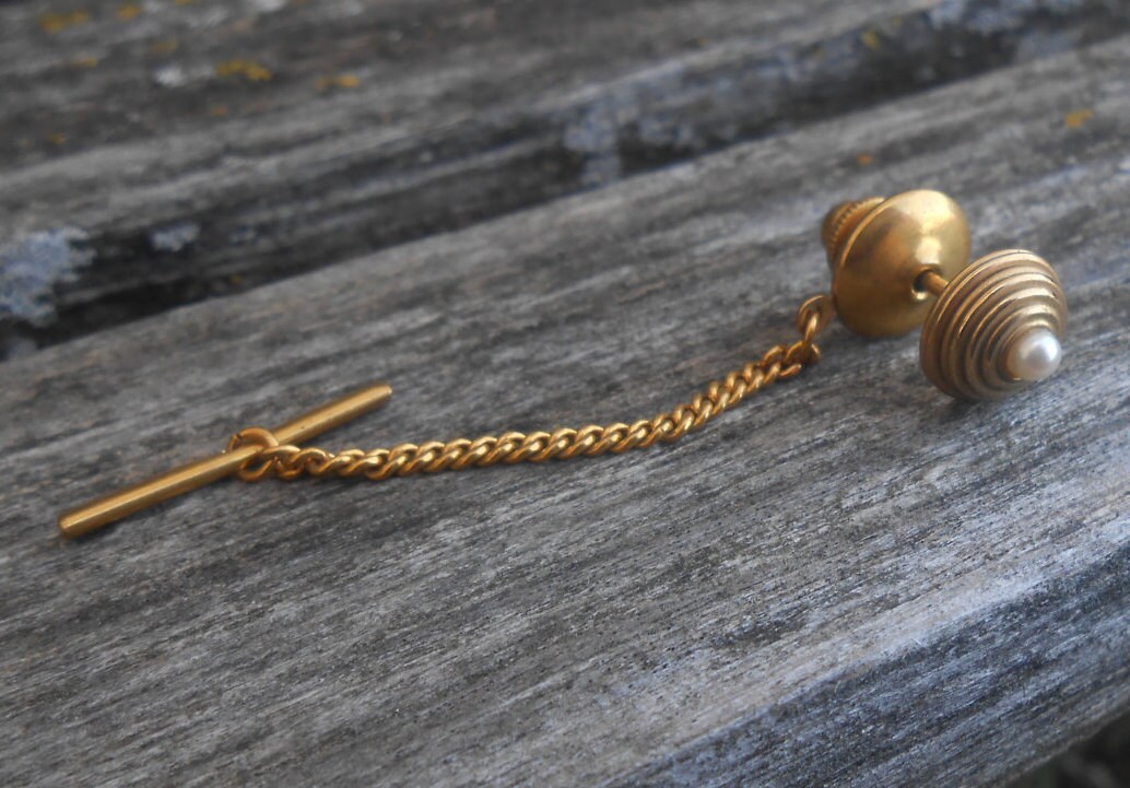 Vintage Pearl Lapel Pin. Gift for Men Dad Groom Groomsmen | Etsy