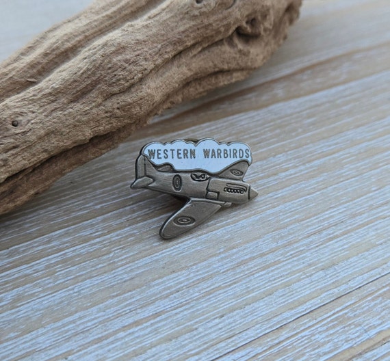 Vintage Western Warbirds Pin. Airplane Pin. Gift Dad,… - Gem