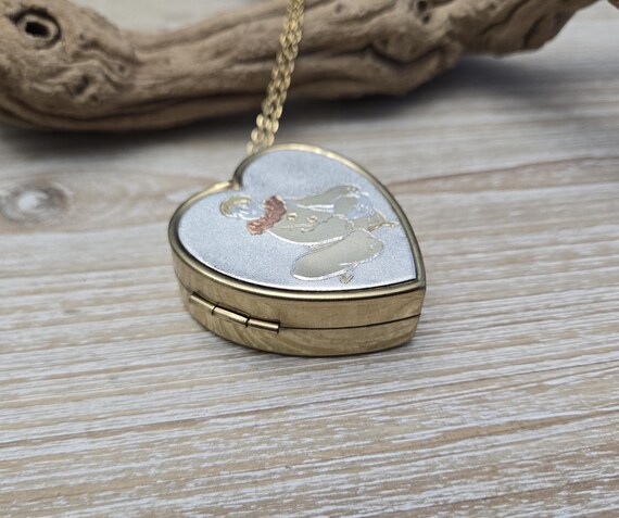 Vintage Clown Heart Music Box Locket. Photo Locket. F… - Gem