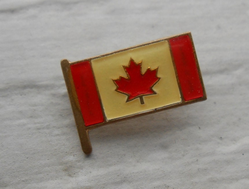 Vintage Canadian Flag Pin. Gift For Anniversary Birthday. | Etsy