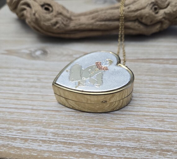 Vintage Clown Heart Music Box Locket. Photo Locket. F… - Gem