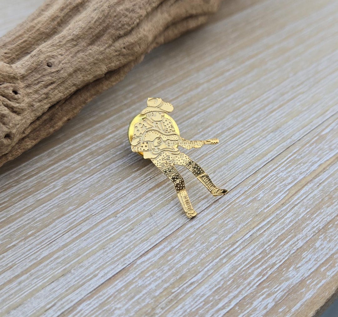 Vintage Guitar Player Pin. Anniversary, Gift for Dad, Mom, Birthday ...