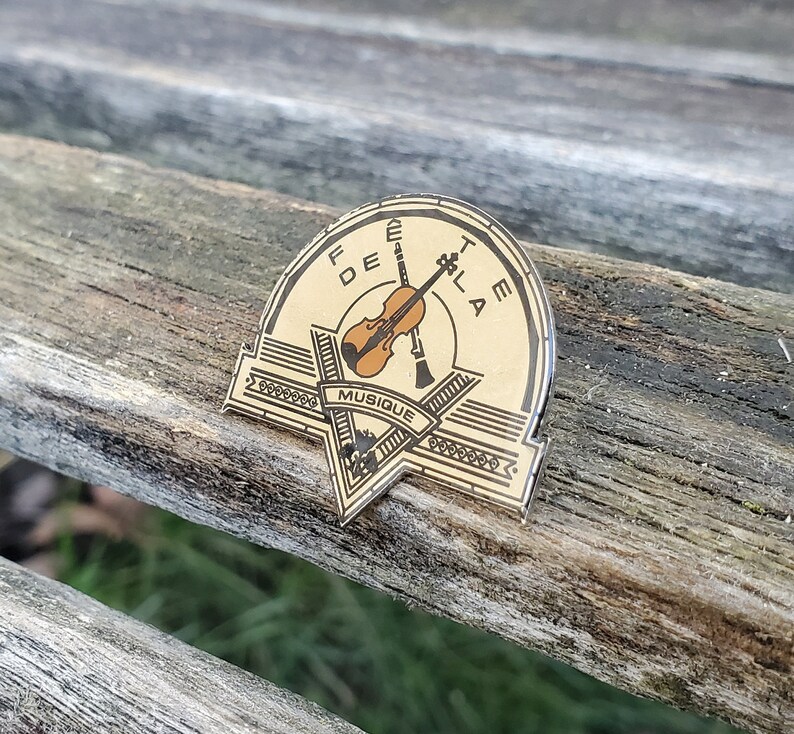 Vintage Fete De La Musique Pin. French Music Day. Musician | Etsy