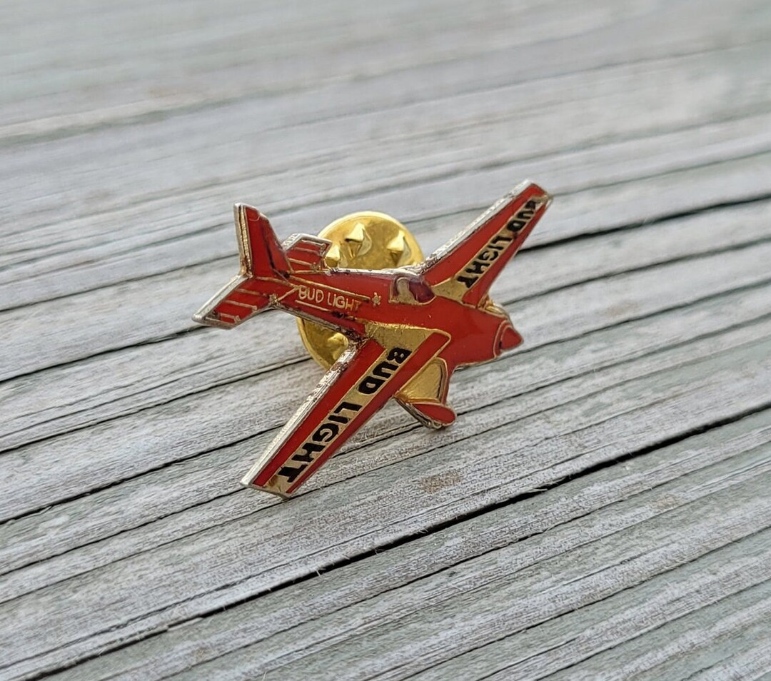 Vintage Bud Light Airplane Pin. Loudenslager 200. Gift for Dad, Mom ...