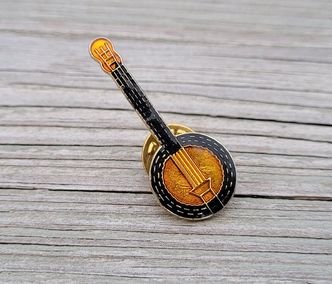 Vintage Banjo Pin. Anniversary, Gift for Dad, Mom, Birthday Gift ...