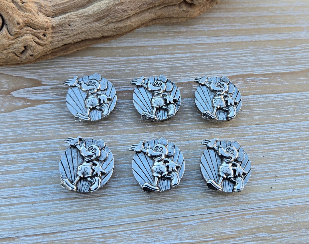 Vintage Mickey Mouse Button Covers. Set of 6. Gifts for Women, Birthday ...