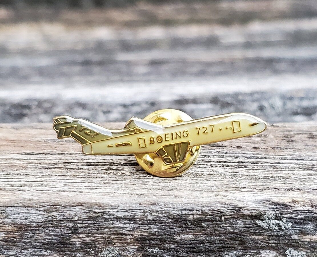 Vintage Boeing 727 Pin. Airplane Pin. Gift Dad Mom - Etsy