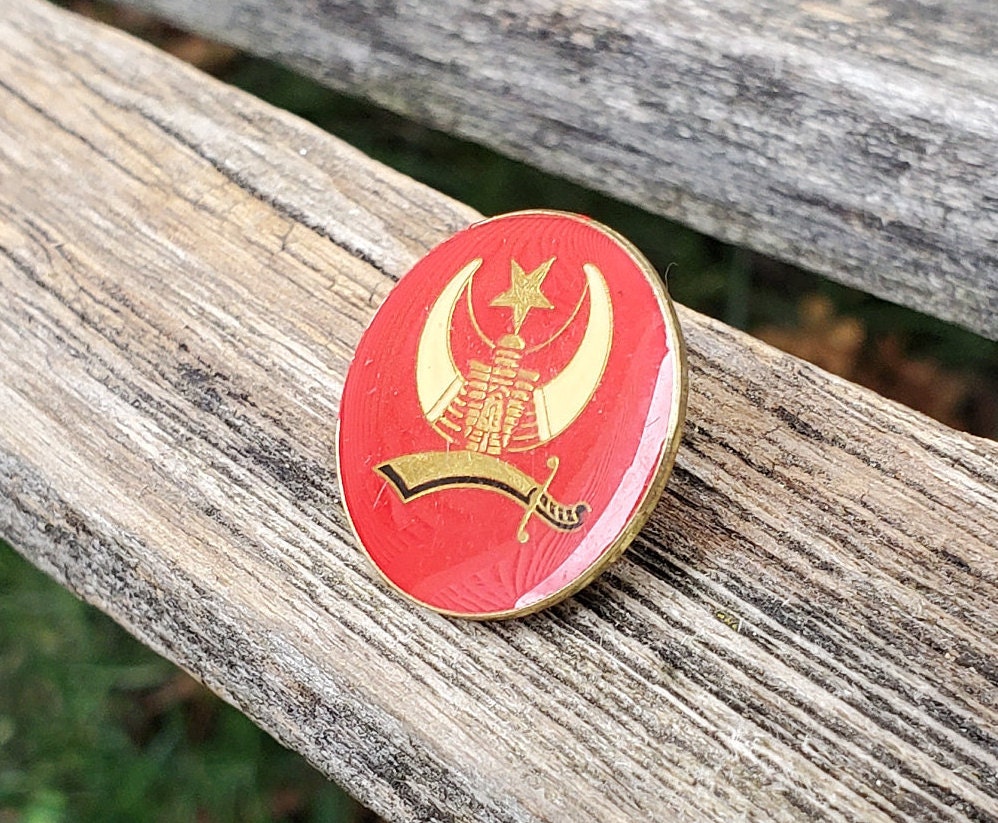 Vintage Shriners Pin. Sword & Crescent Pin. Gift for Dad, Anniversary ...