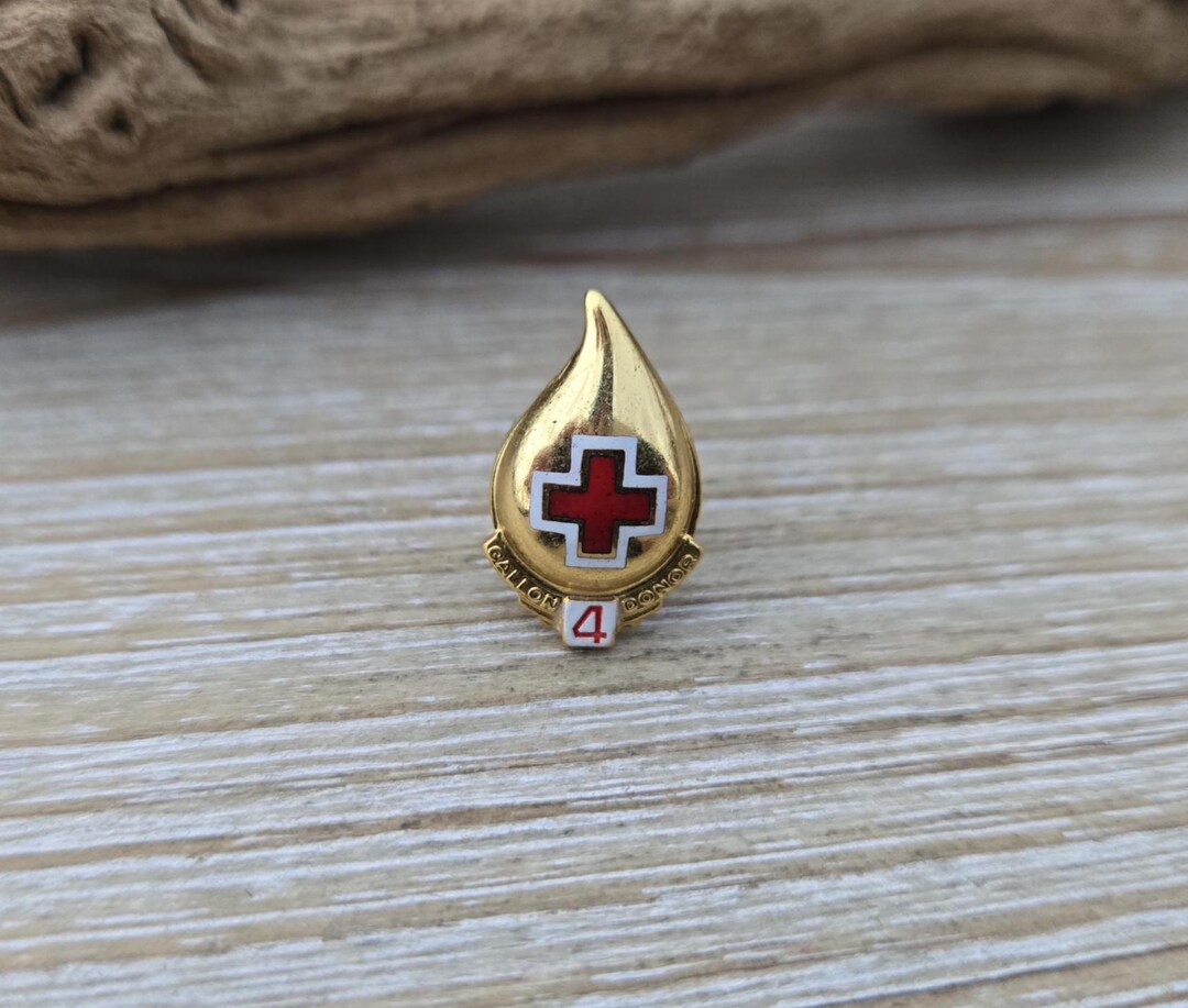 Vintage Blood Donor Pin. 4 Gallon. Unique Collectable. Vintage ...