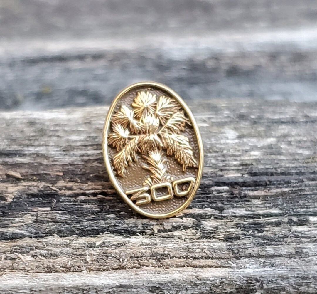 Vintage Palm Tree Pin. Mystery Logo. - Etsy