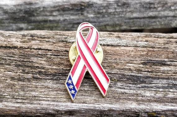 Vintage American Flag Pin. Gift For Dad Mom Veteran | Etsy