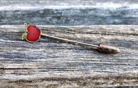 Vintage Red Apple Pin. Anniversary, Mom, Birthday, St… - Gem