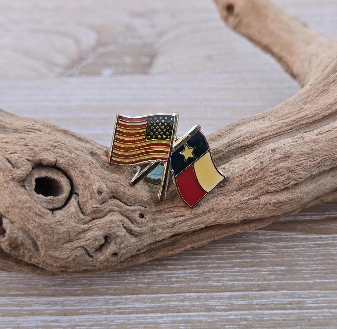 Vintage Texas Pin. US Flag Pin. Gift for Dad, Mom, Birthday ...