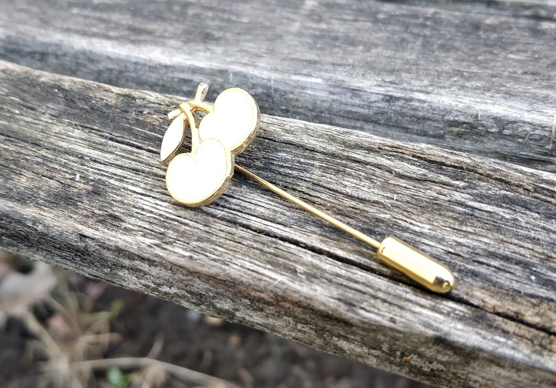 Vintage Fruit Pin. Apple, Cherry. Anniversary, Mom, Birthday, Straight ...