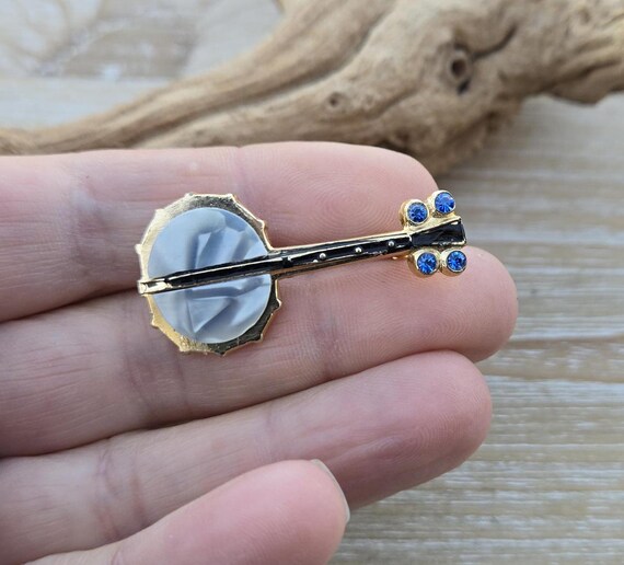 Vintage Banjo Pin. West Germany. Anniversary Gift Gi… - Gem