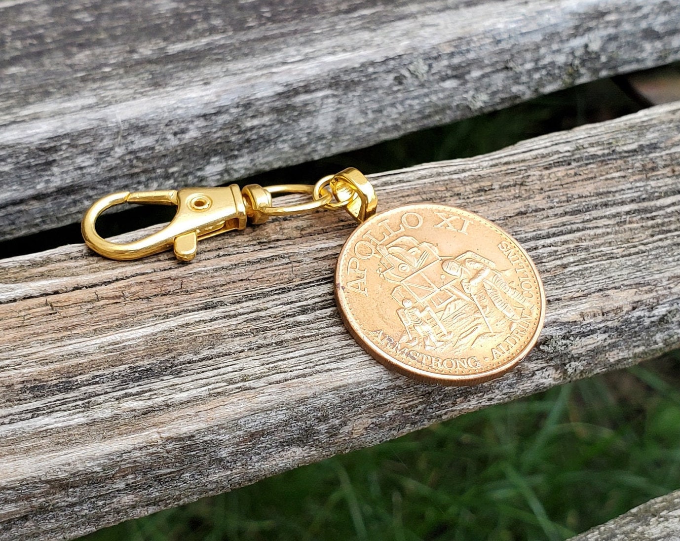 Vintage Apollo Coin Keychain. NASA Keychain. Collectable | Etsy