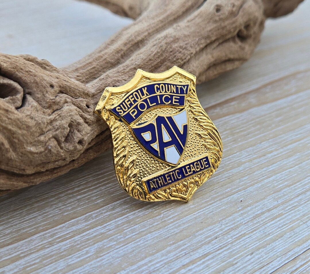 Vintage Suffolk County Police Pin. Athletic League. Gift for Dad, Mom ...
