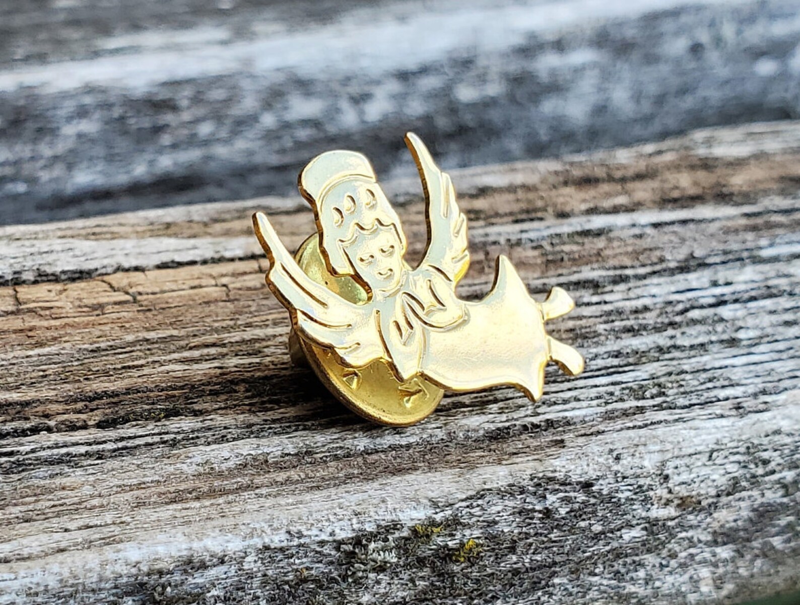 Vintage Angel Pin. Gift for Dad, Mom, Groom, Bride, Groomsmen ...