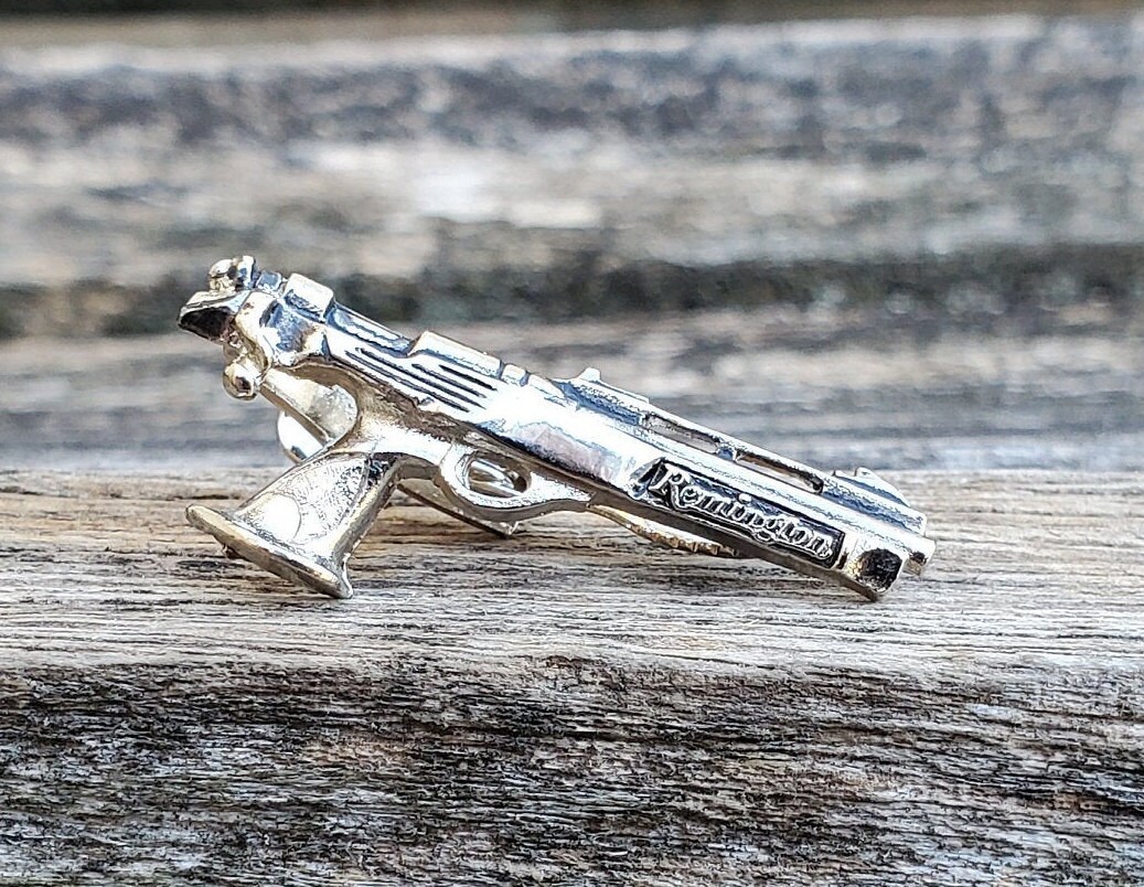 Vintage Gun Tie Clip. Remington. Gift for Dad, Groom, Groomsmen ...