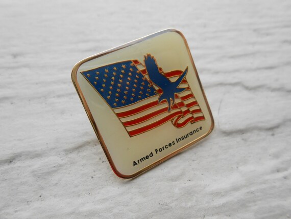 Vintage Armed Forces Insurance Pin. Collectable Ameri… - Gem