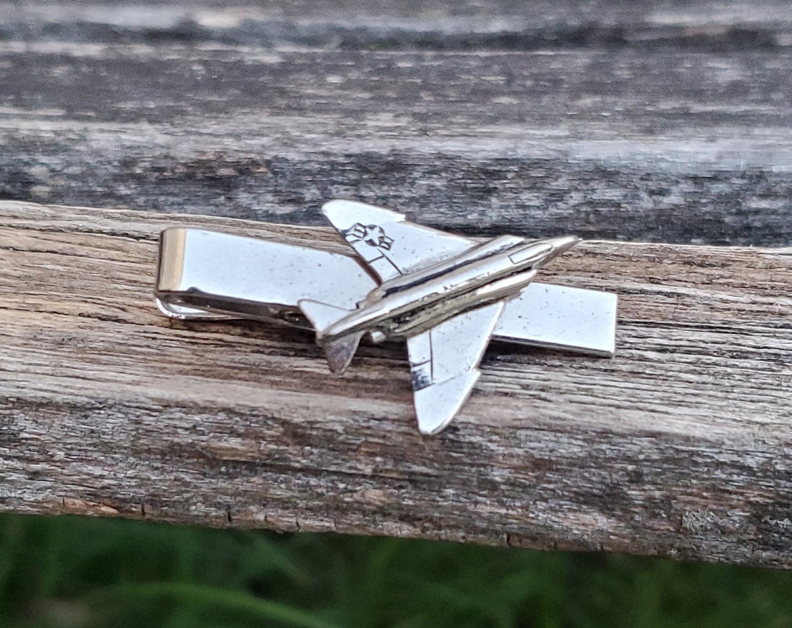 Vintage Military Jet Tie Clip. F-16 Airplane Tie Clip. Gift - Etsy