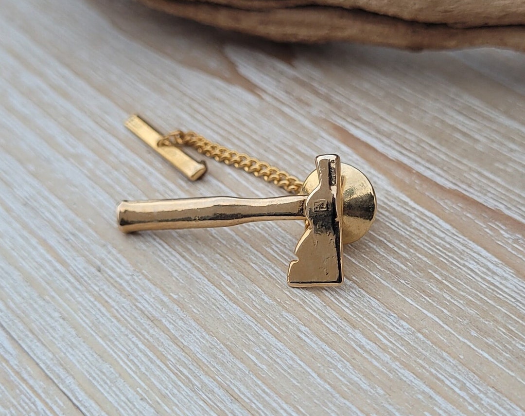 Vintage Axe Tie Tack. Gift for Dad, Groom, Groomsmen, Birthday ...