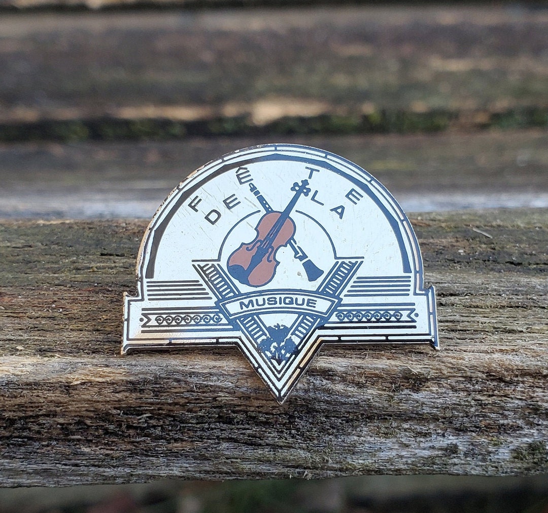 Vintage Fete De La Musique Pin. French Music Day. Musician - Etsy