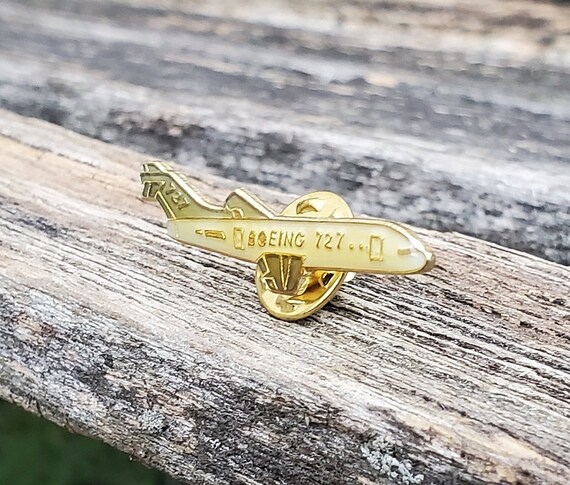 Vintage Boeing 727 Pin. Airplane Pin. Gift Dad, Mom, … - Gem