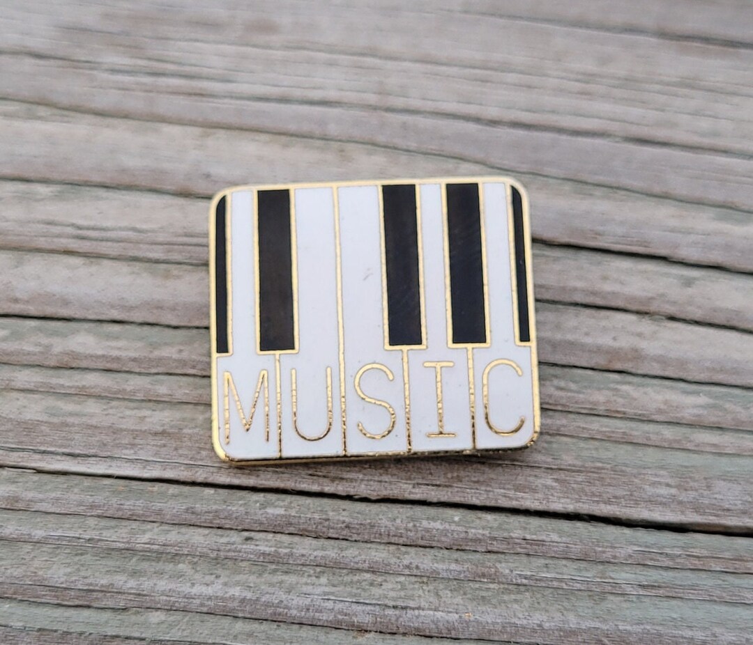 Vintage Piano Music Pin. Anniversary, Gift for Musician, Birthday Gift ...