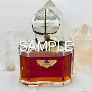 SAMPLE .. Guerlain, Ode, DECANTED SAMPLE From Flacon, Parfum Extrait ...