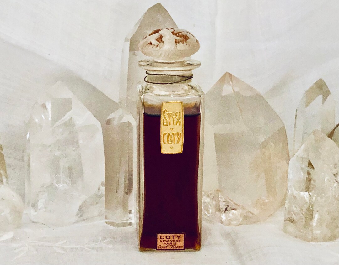 Coty, Styx, 50 Ml. or 1.7 Oz. Flacon, Parfum Extrait, Lalique, 1912 ...