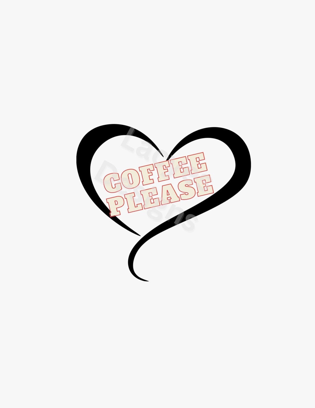 Coffee Please Heart SVG - Etsy