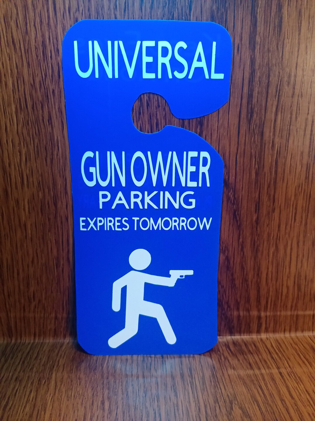 Universal Gun Owner Parking Sign Placard Gag Joke - Etsy