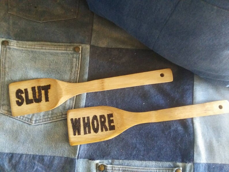 Spanking Wooden Spoon Paddle Kinky Freaky Bdsm Bondage Slut Etsy