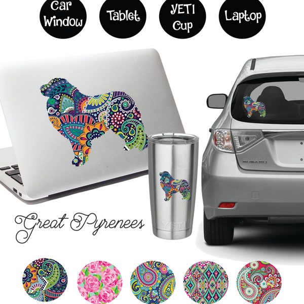 Great Pyrenees Car Decal - Etsy