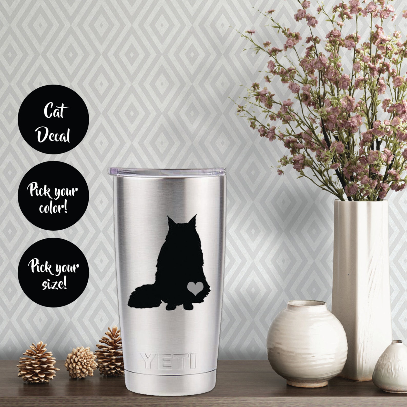 Cat Vinyl Decal - Etsy