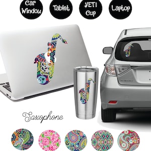 Saxophone Decal - Etsy