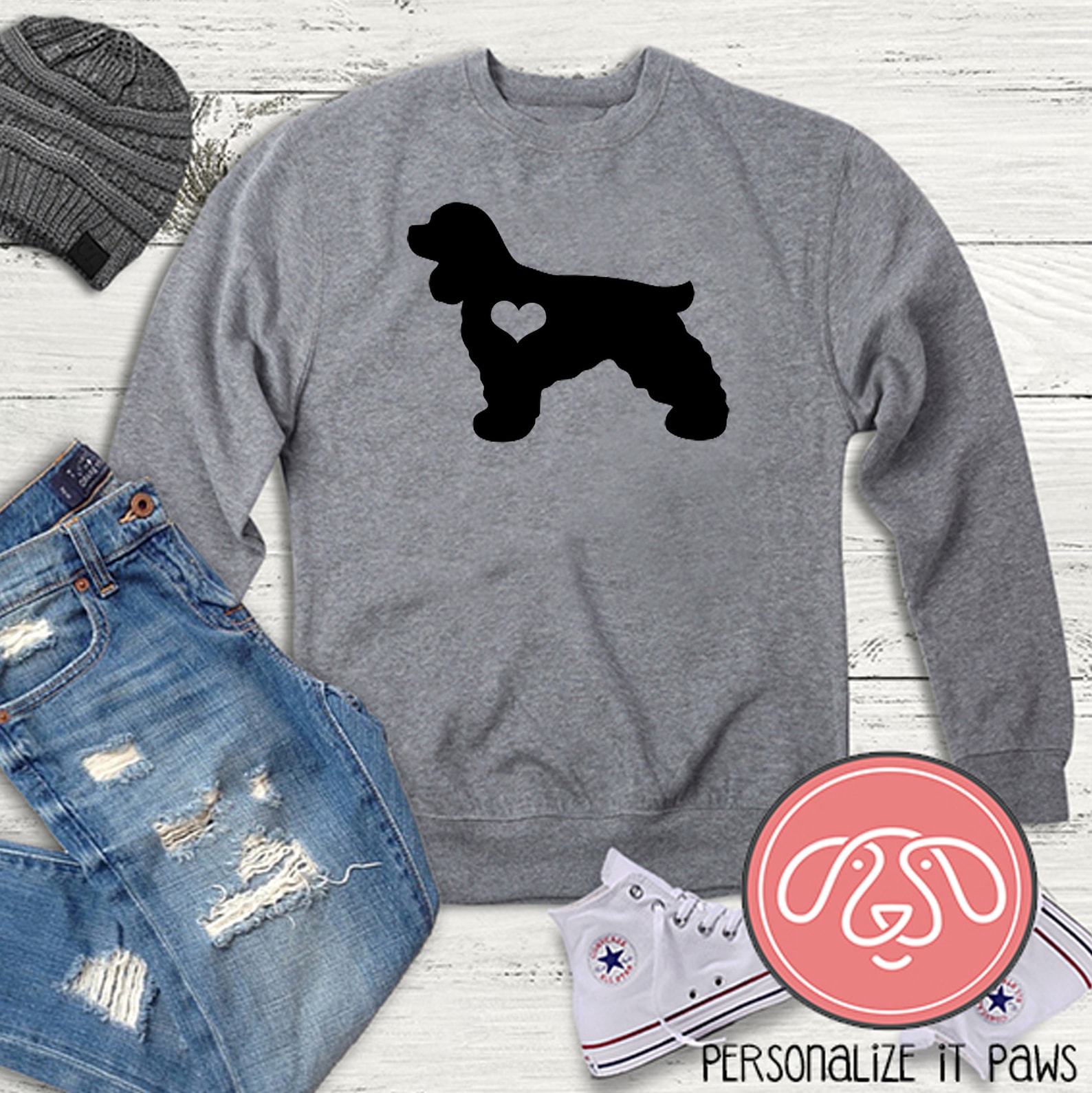 Cocker Spaniel Sweatshirt - Etsy