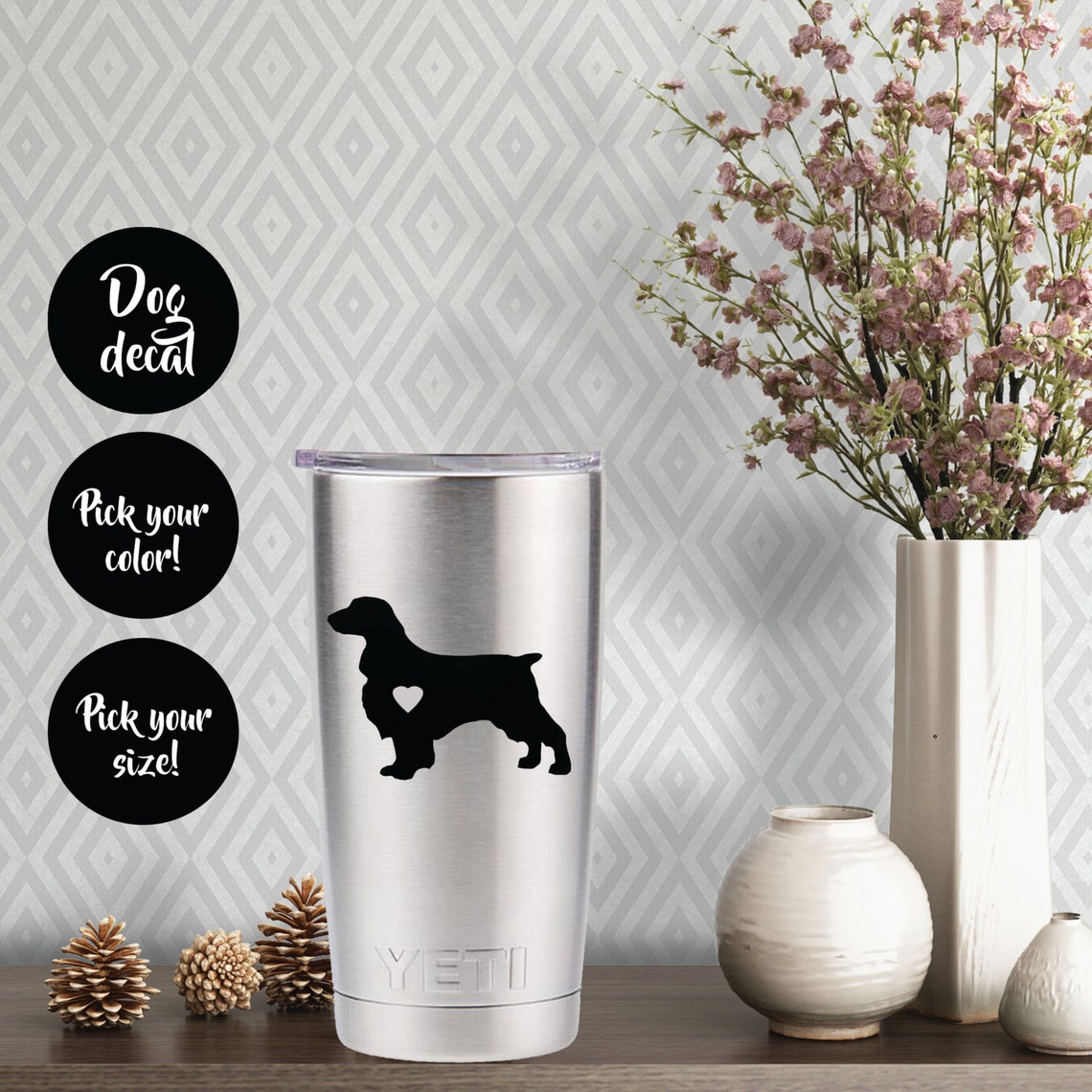 English Cocker Spaniel Vinyl Decal - Etsy