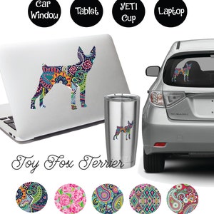 Toy Fox Terrier Decal - Etsy