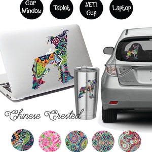 Chinese Crested Decal - Etsy